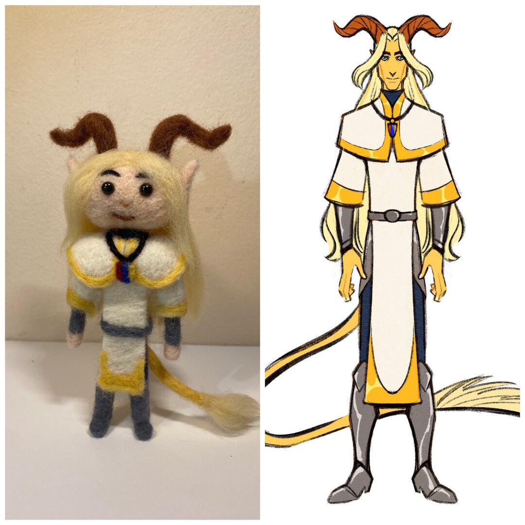 Your Character Handmade in Felt Needle Felted Ocs, TTRPG Characters, D ...