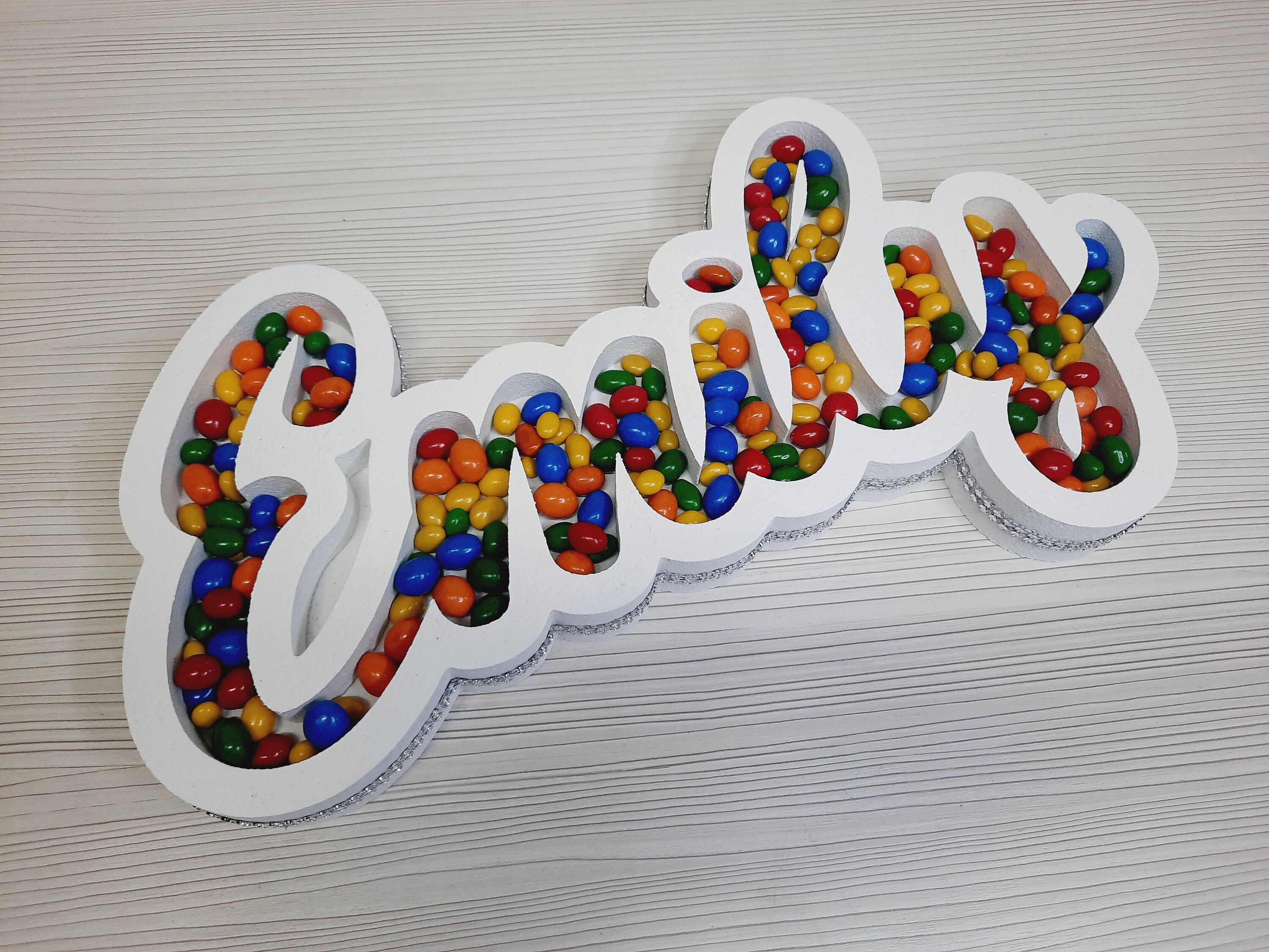 Decor Hollow Names, Gift Fill Name Box, Hollow Styrofoam Fillable Name ...