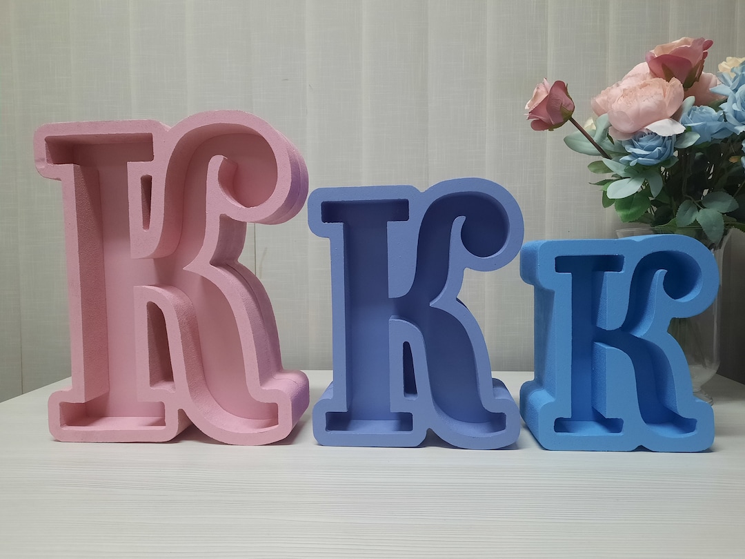 Hollow Styrofoam Fillable Letters, Fillable Letters, Empty Heart Box ...