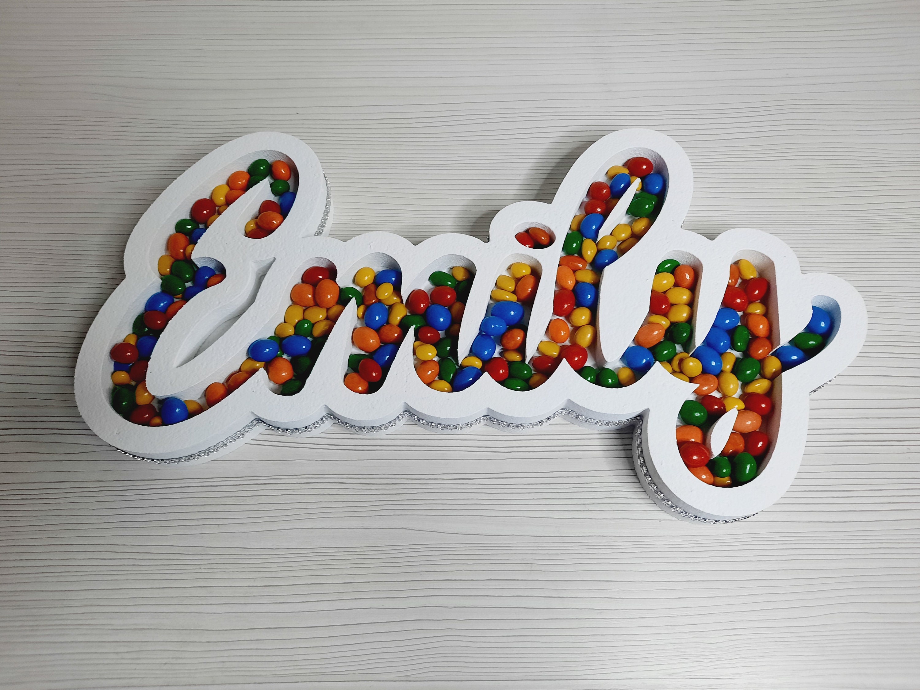 Decor Hollow Names, Gift Fill Name Box, Hollow Styrofoam Fillable Name ...