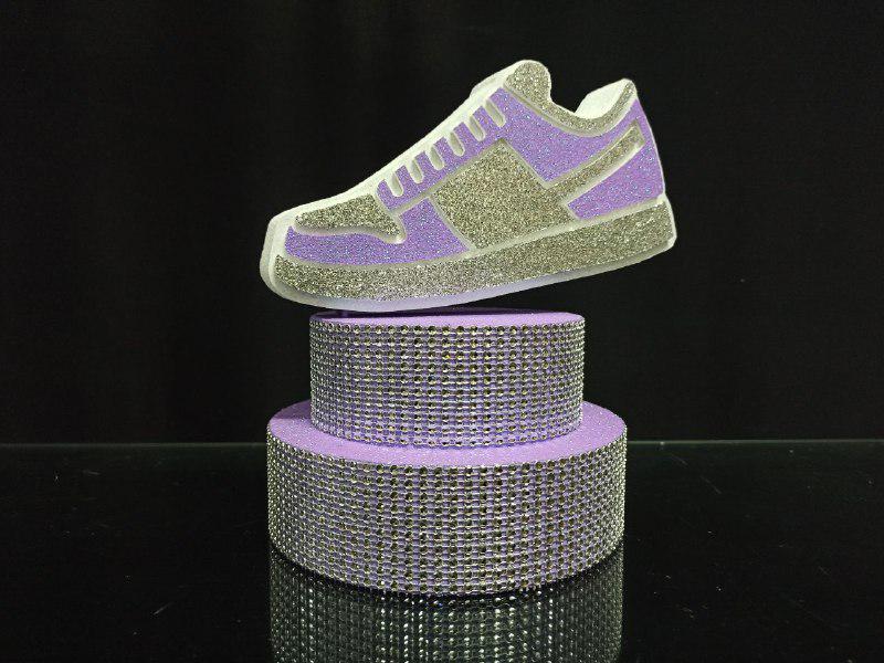 Sneaker Ball Centerpiece, Sneaker Ball Decor, Lavender Sneaker ...