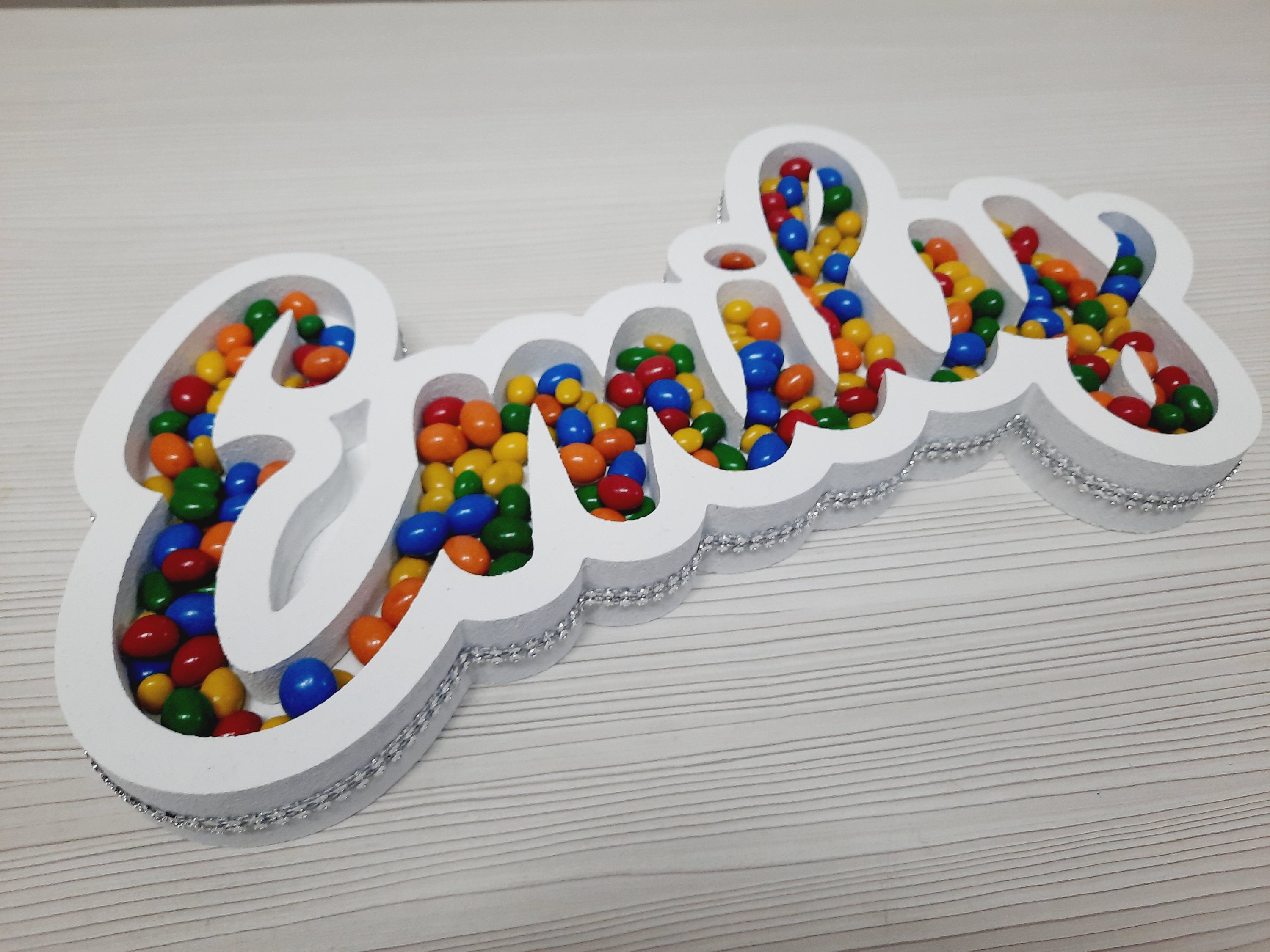 Decor Hollow Names, Gift Fill Name Box, Hollow Styrofoam Fillable Name ...