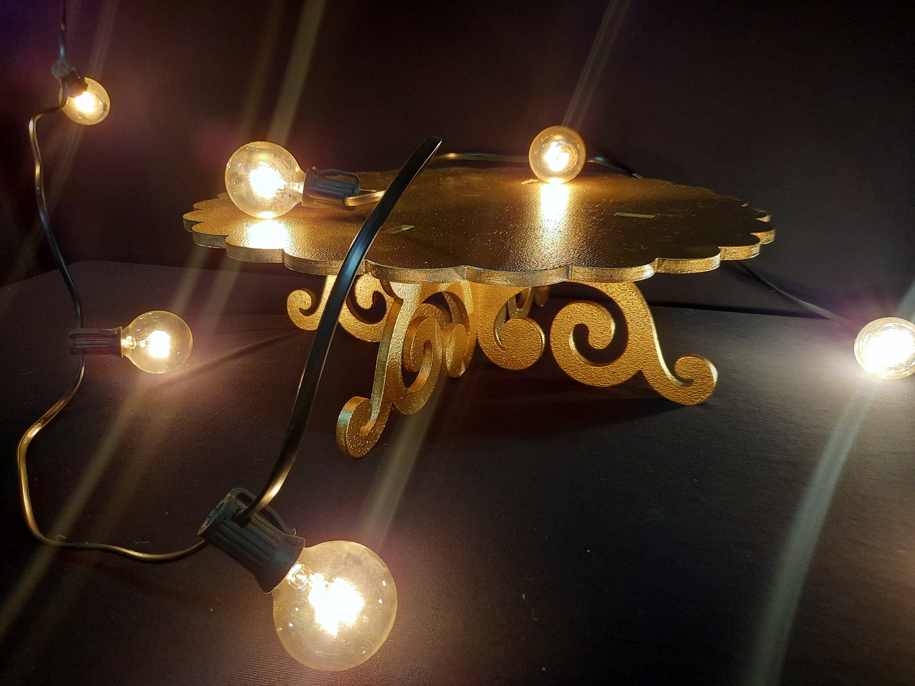 Gold Wedding Cake Stand Gold Cake Stand Wooden Self-assembly - Etsy