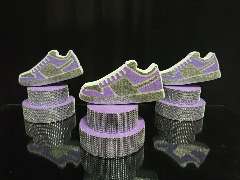 Sneaker Ball Centerpiece, Sneaker Ball Decor, Lavender Sneaker ...