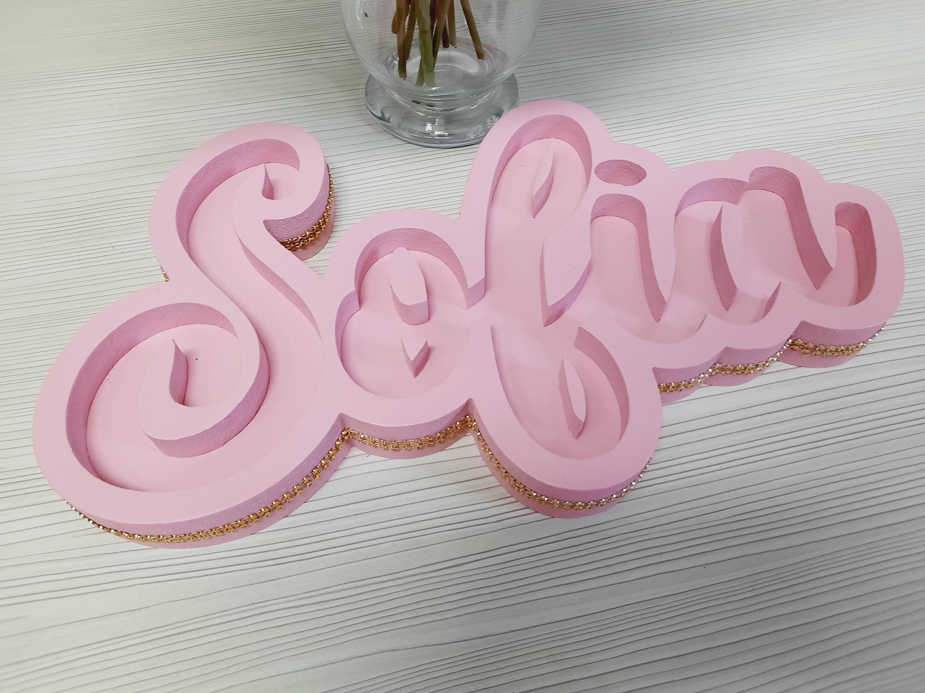 Fillable Letters Hollow Names Gift Fill Name Box Hollow - Etsy