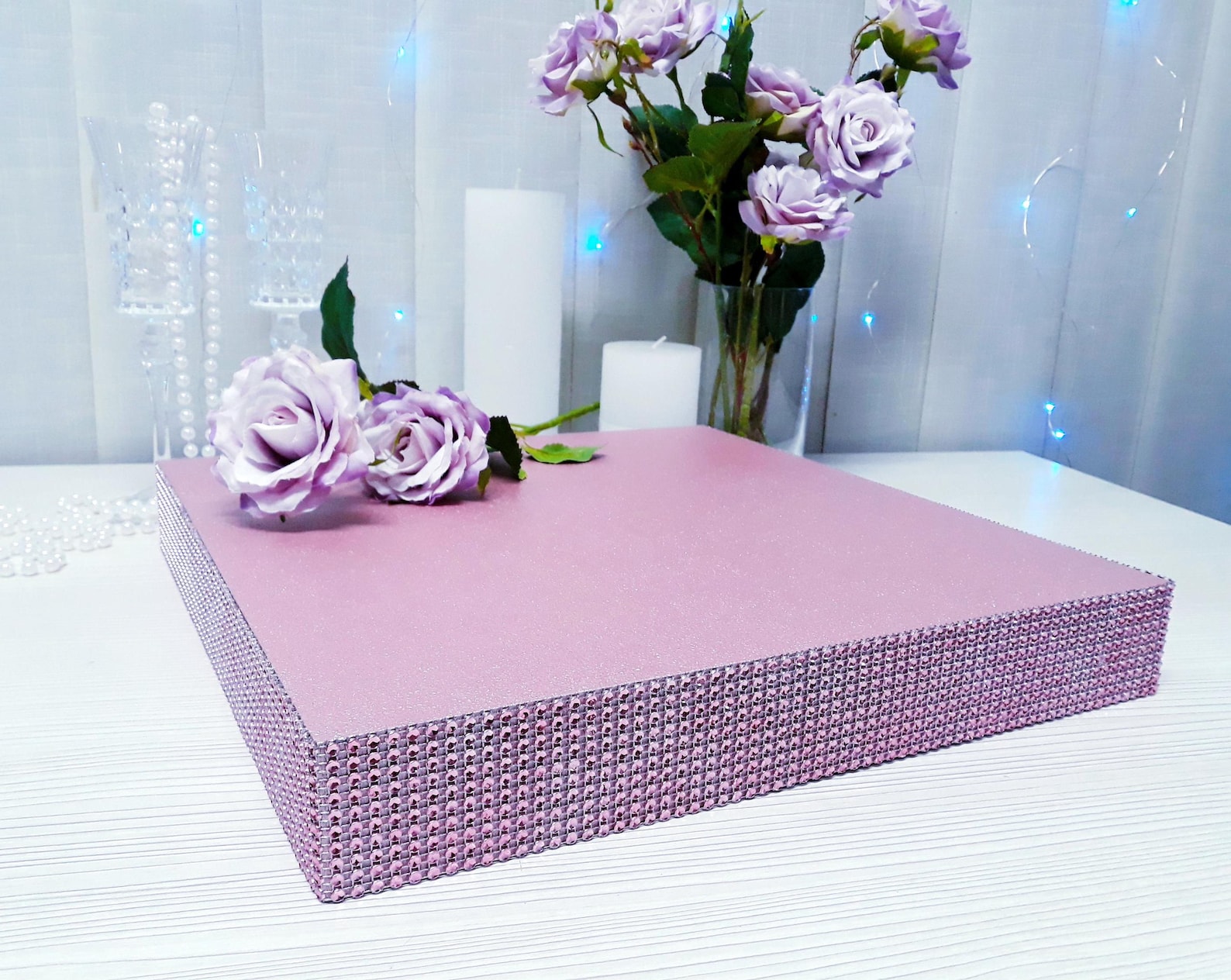 Square Cake Stand, Square Wedding Cake Stand, Cake Stand With ...