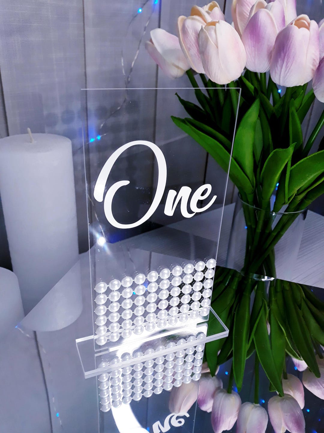 Wedding Table Numbers, Acrylic Table Numbers, White Table Numbers ...