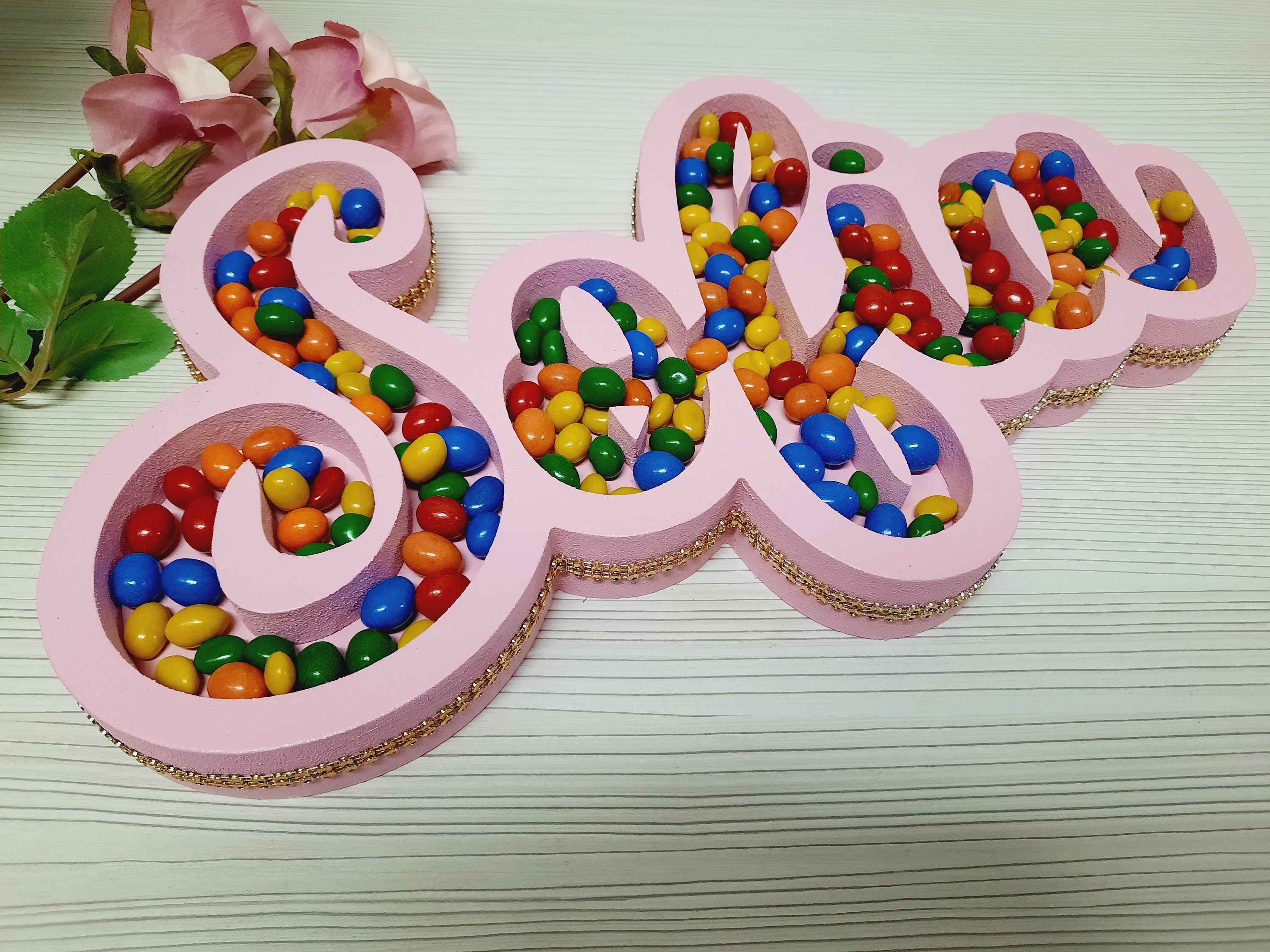 Decor Hollow Names, Gift Fill Name Box, Hollow Styrofoam Fillable Name ...