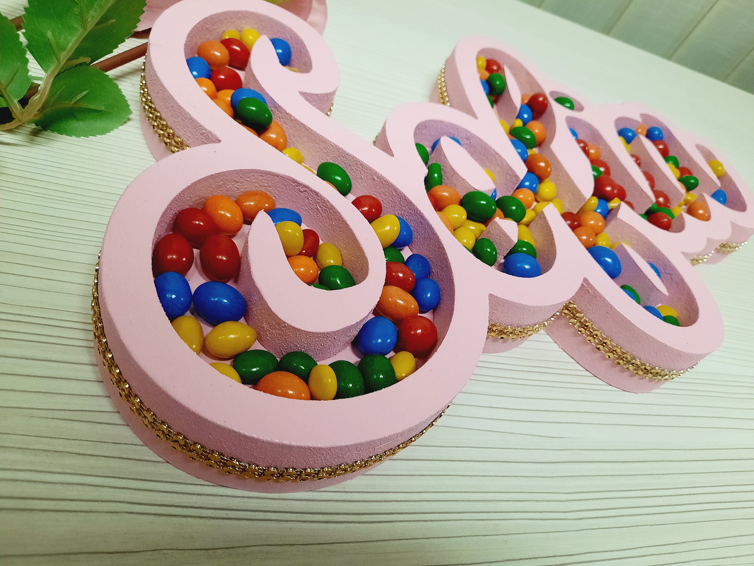 Decor Hollow Names, Gift Fill Name Box, Hollow Styrofoam Fillable Name ...