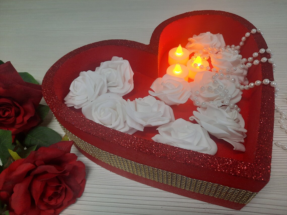 Hollow Styrofoam Fillable Heart, Fillable Heart, Empty Heart Box, Gift ...