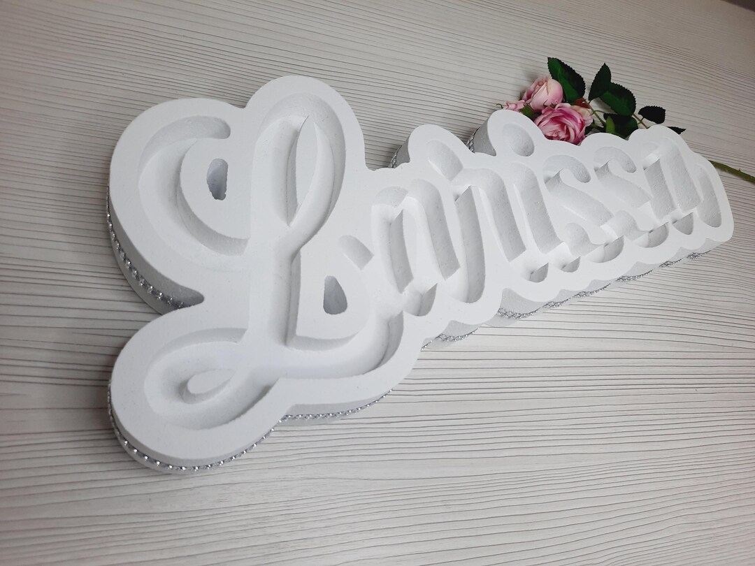Fillable Letters, Decor Hollow Names, Fillable Numbers, Hollow ...