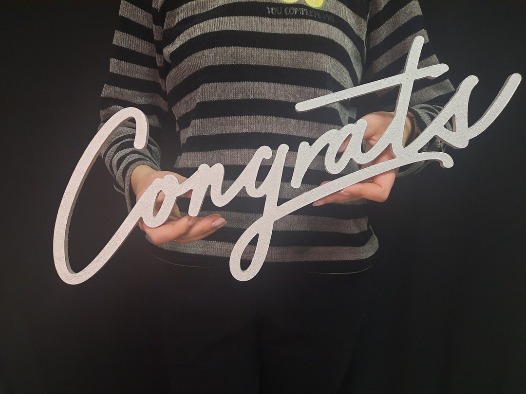Wooden Congrats Signs Decor , Congrats Sign, Wooden Congrats Decor ...