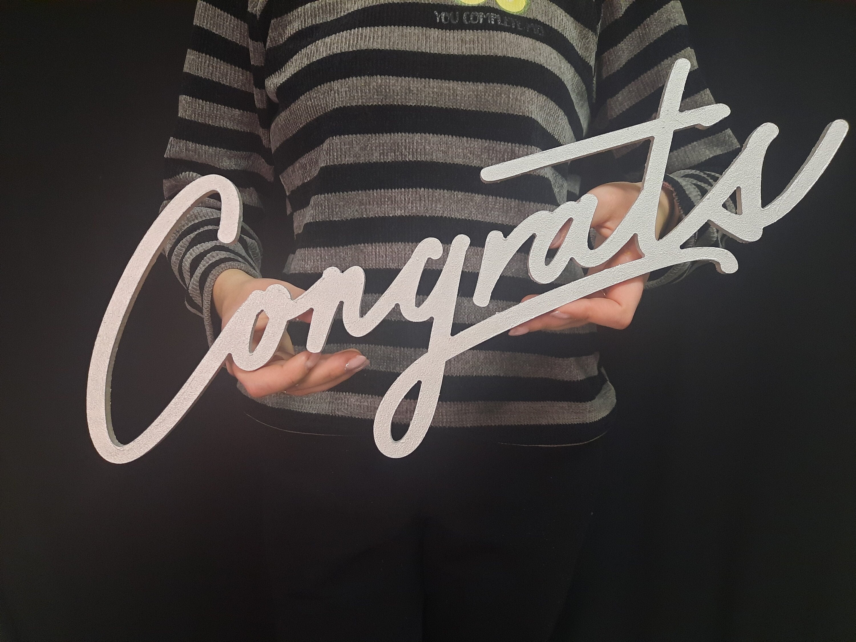 Wooden Congrats Signs Decor , Congrats Sign, Wooden Congrats Decor ...