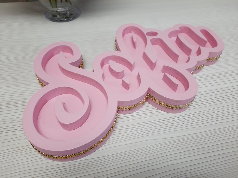 Fillable Letters Hollow Names Gift Fill Name Box Hollow - Etsy