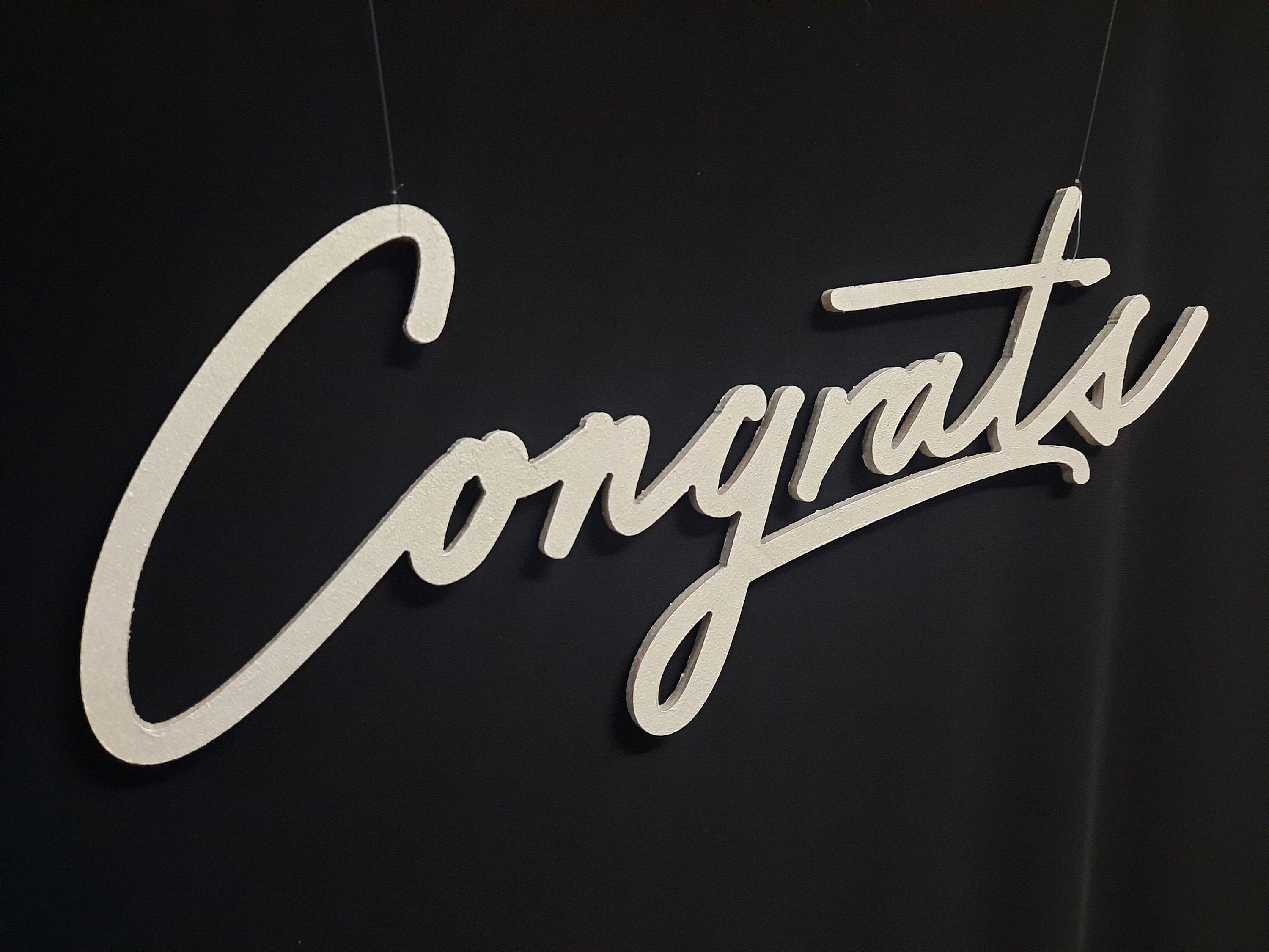 Wooden Congrats Signs Decor , Congrats Sign, Wooden Congrats Decor ...