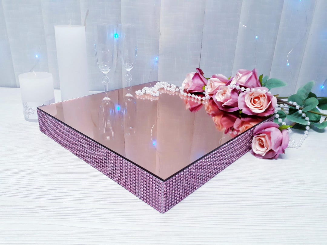 Square Cake Stand, Wedding Cake Stand, Mirror Cake Stand, Wedding ...