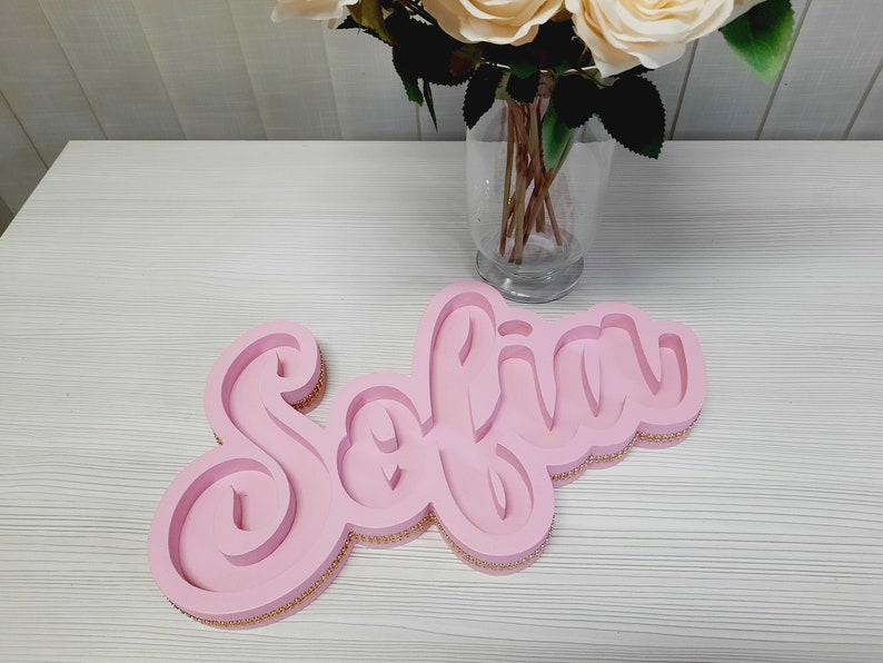 Fillable Letters Hollow Names Gift Fill Name Box Hollow - Etsy