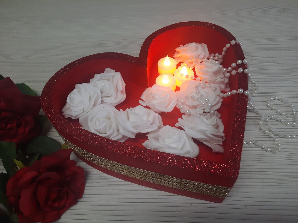 Hollow Styrofoam Fillable Heart, Fillable Heart, Empty Heart Box, Gift ...