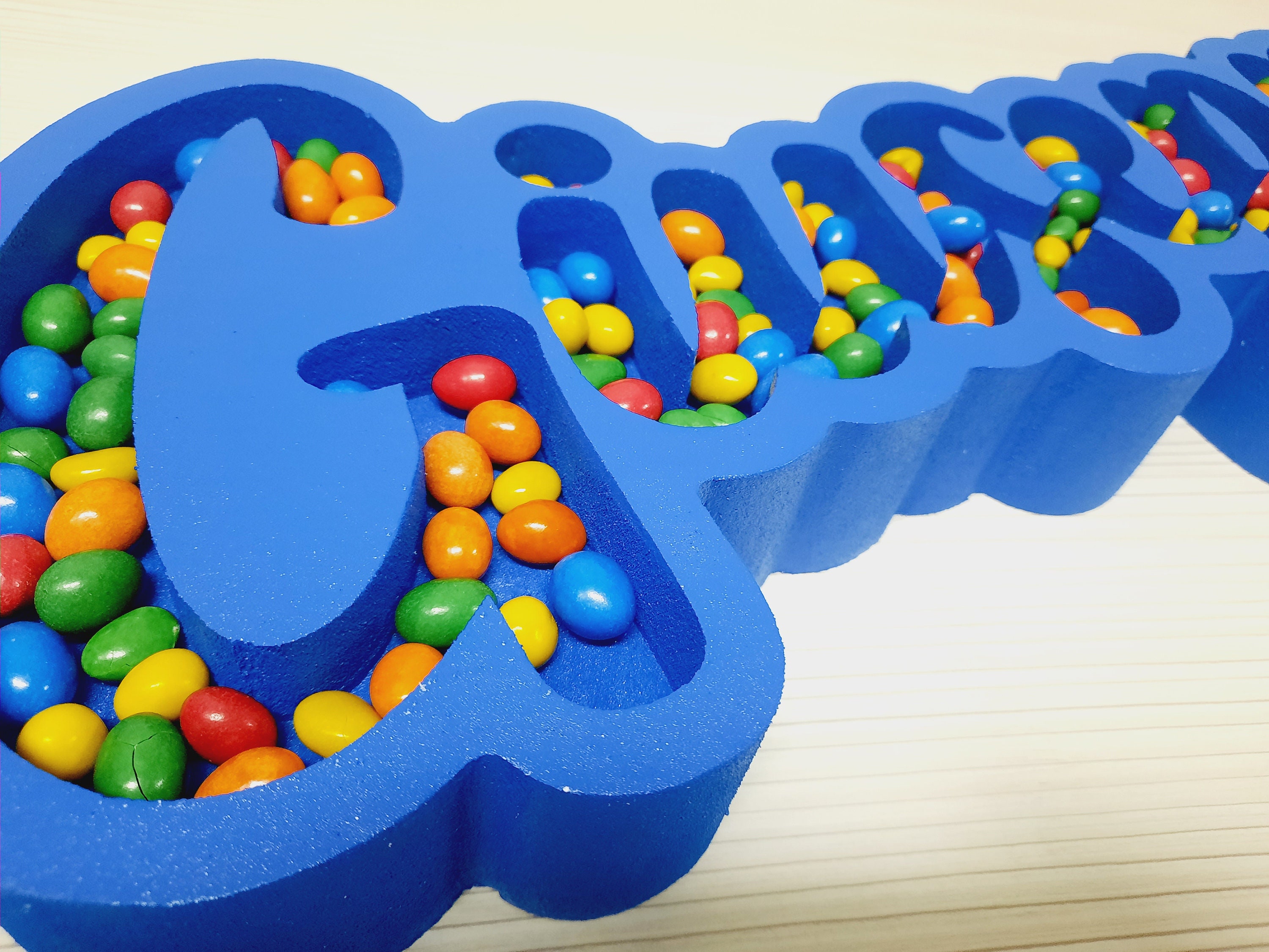 Hollow Styrofoam Fillable Name, Decor Hollow Names, Gift Fill Name Box ...