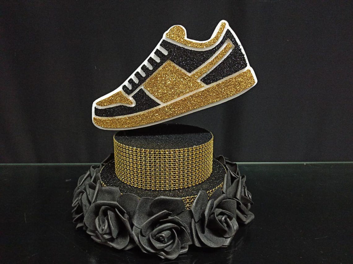 Sneaker Ball Centerpiece With Roses, Royal Blue Sneaker Centerpiece for ...