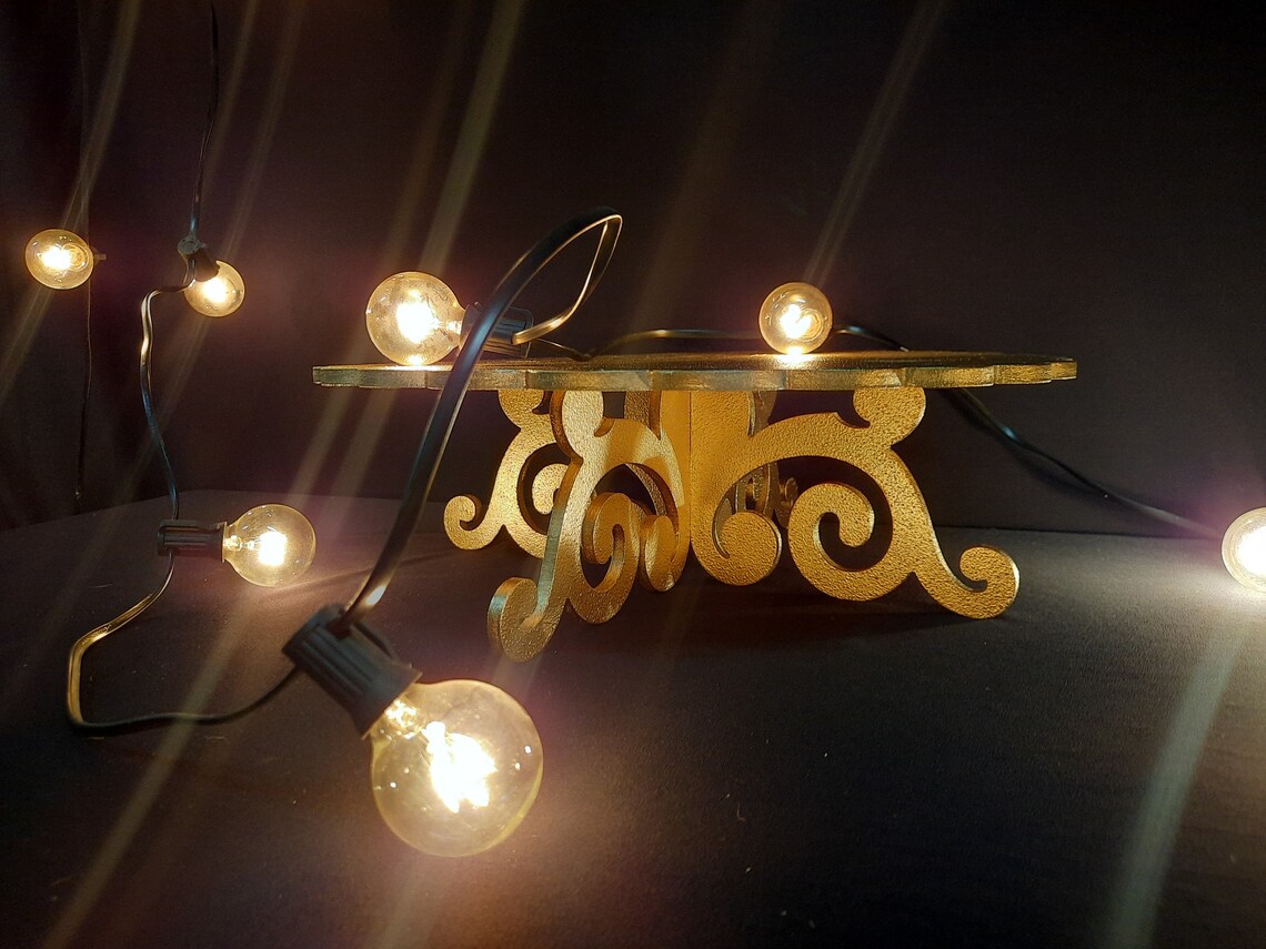 Gold Wedding Cake Stand Gold Cake Stand Wooden Self-assembly - Etsy