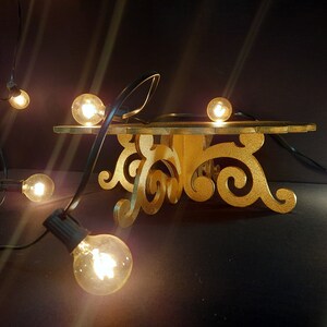 Gold Wedding Cake Stand, Gold Cake Stand, Wooden Self-assembly Cake ...