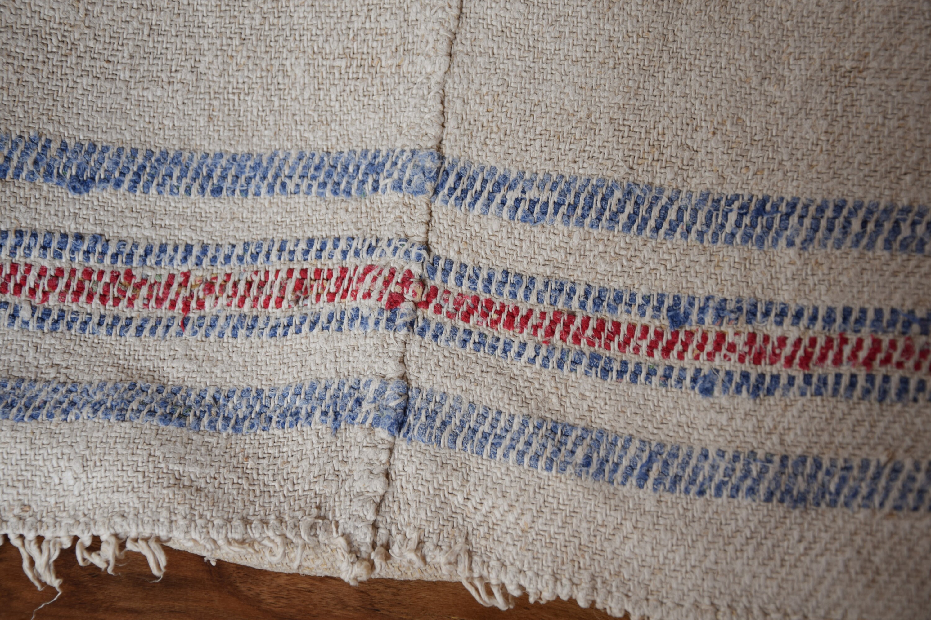 Very HEAVY Nubby Hemp Sheet Blanket Throw Canvas Antique Rustic 麻 ...