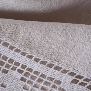 Very Heavy Nubby Vintage Hemp Sheet Homespun Upholstery Woven ...