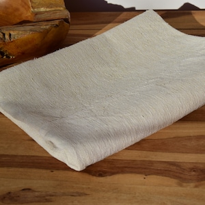 HEAVY Nubby Pure Hemp Sheet Canvas Antique Rustic Material 麻 Homespun ...