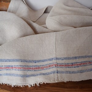 Very HEAVY Nubby Hemp Sheet Blanket Throw Canvas Antique Rustic 麻 ...