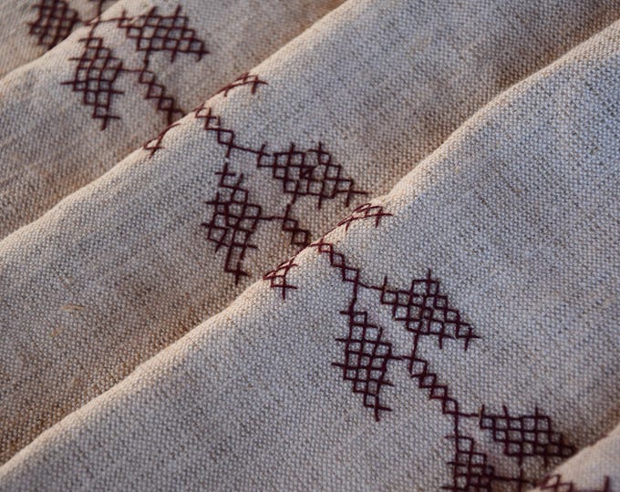 Extra Long PAIR Antique Grainsack Rustic Hemp Grain Sack Homespun Feedsack Vintage Bag ...