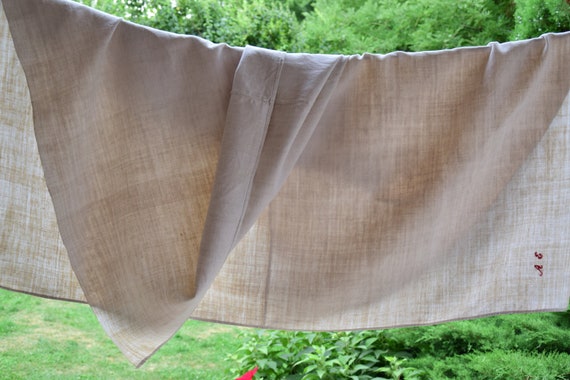 Pure Hemp Sheet Canvas Antique Rustic Material 麻 Homespun AE | Etsy