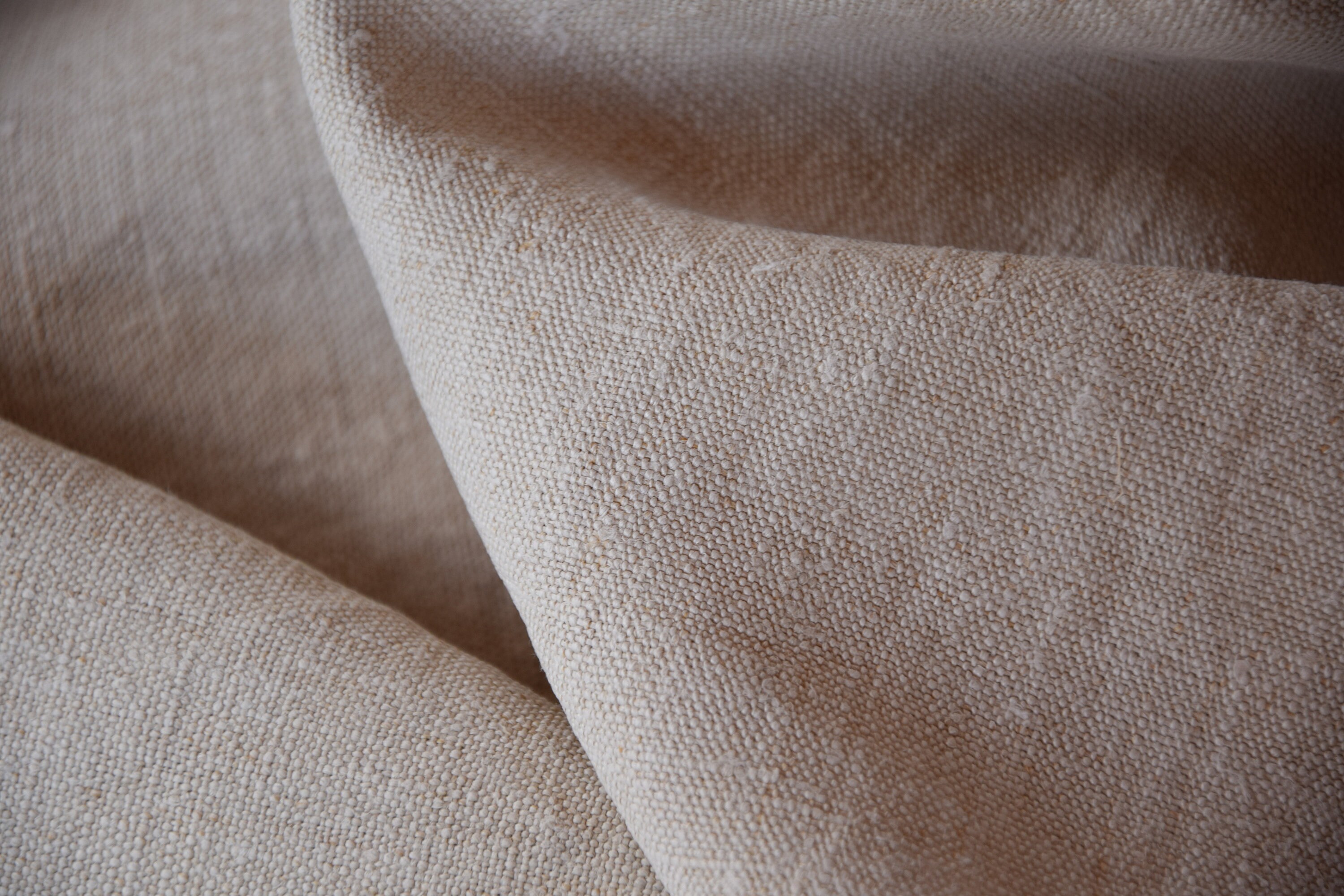 Antique Rustic Nubby French Pure Hemp Tablecloth Organic Linen Rustic ...