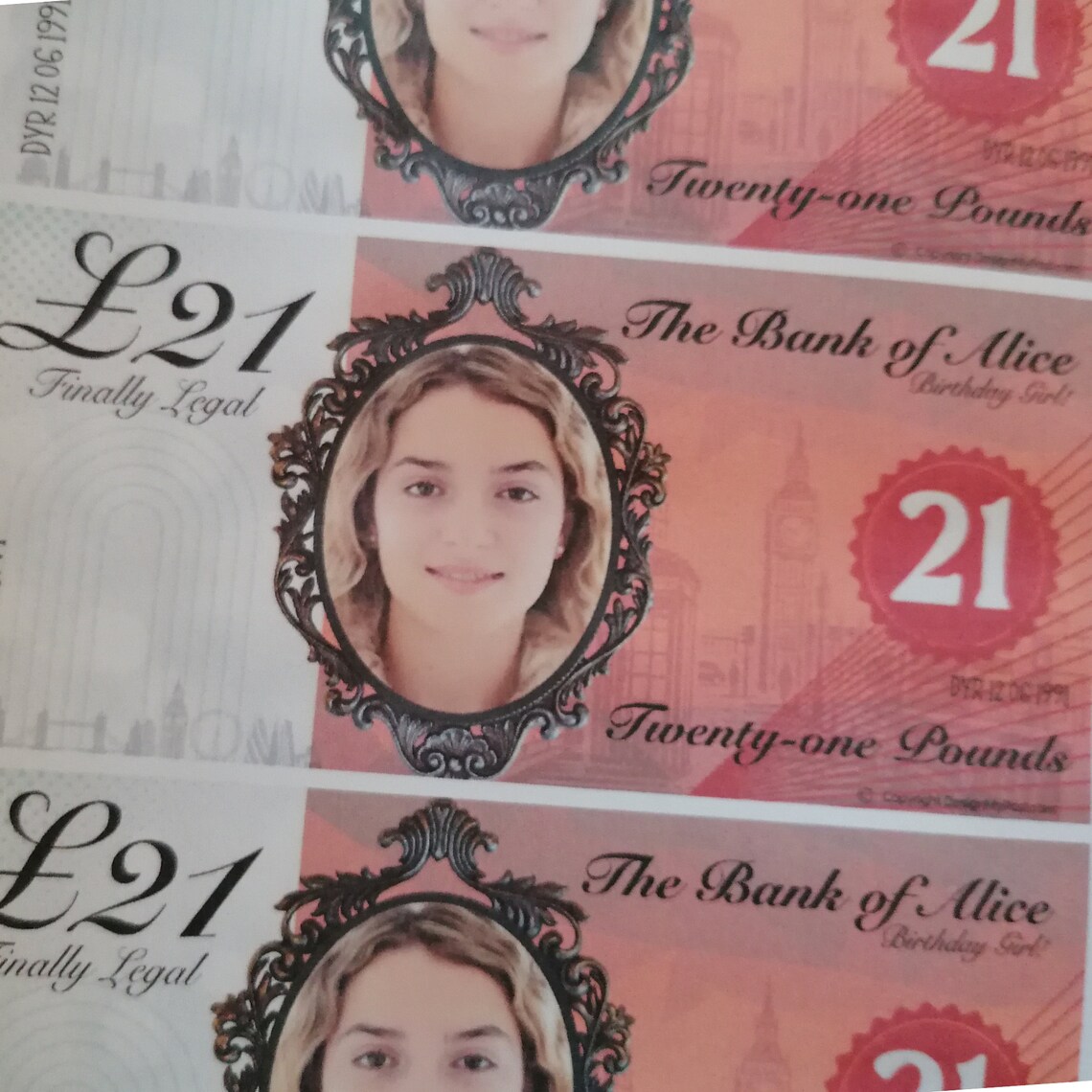 Personalised Birthday Money, Face on Money, Printable Funny Bank Notes ...