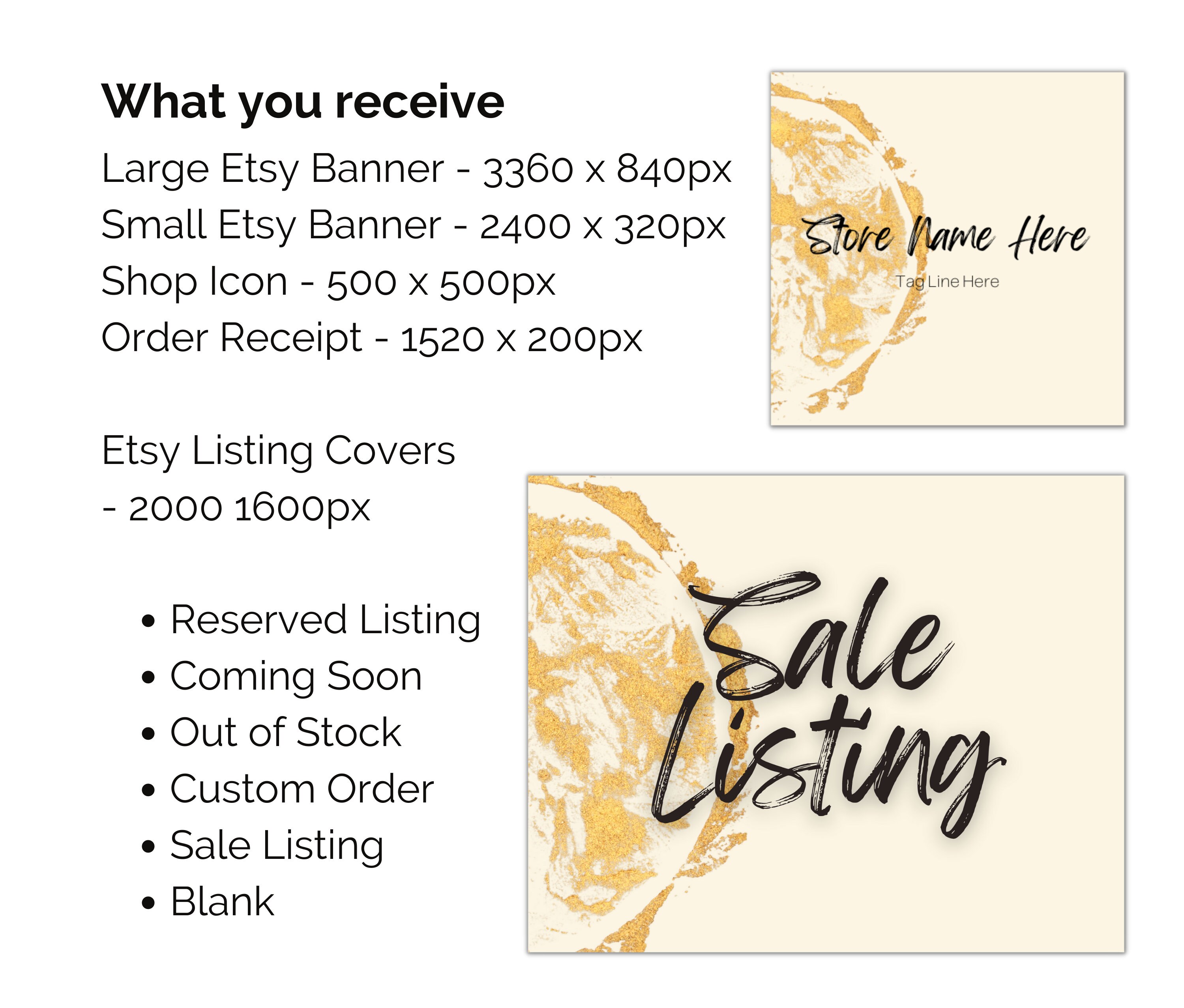 Etsy Shop Banner Pack. Branding for Your Store. Done for You NO EDITING ...