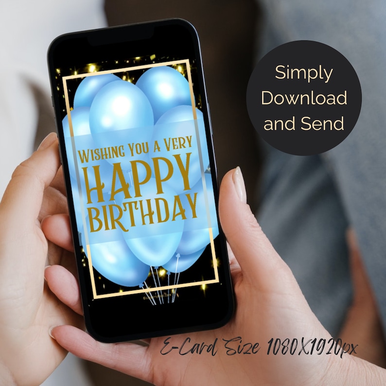 Birthday E Card Animated With Sound, Happy Birthday Tune and Greeting ...