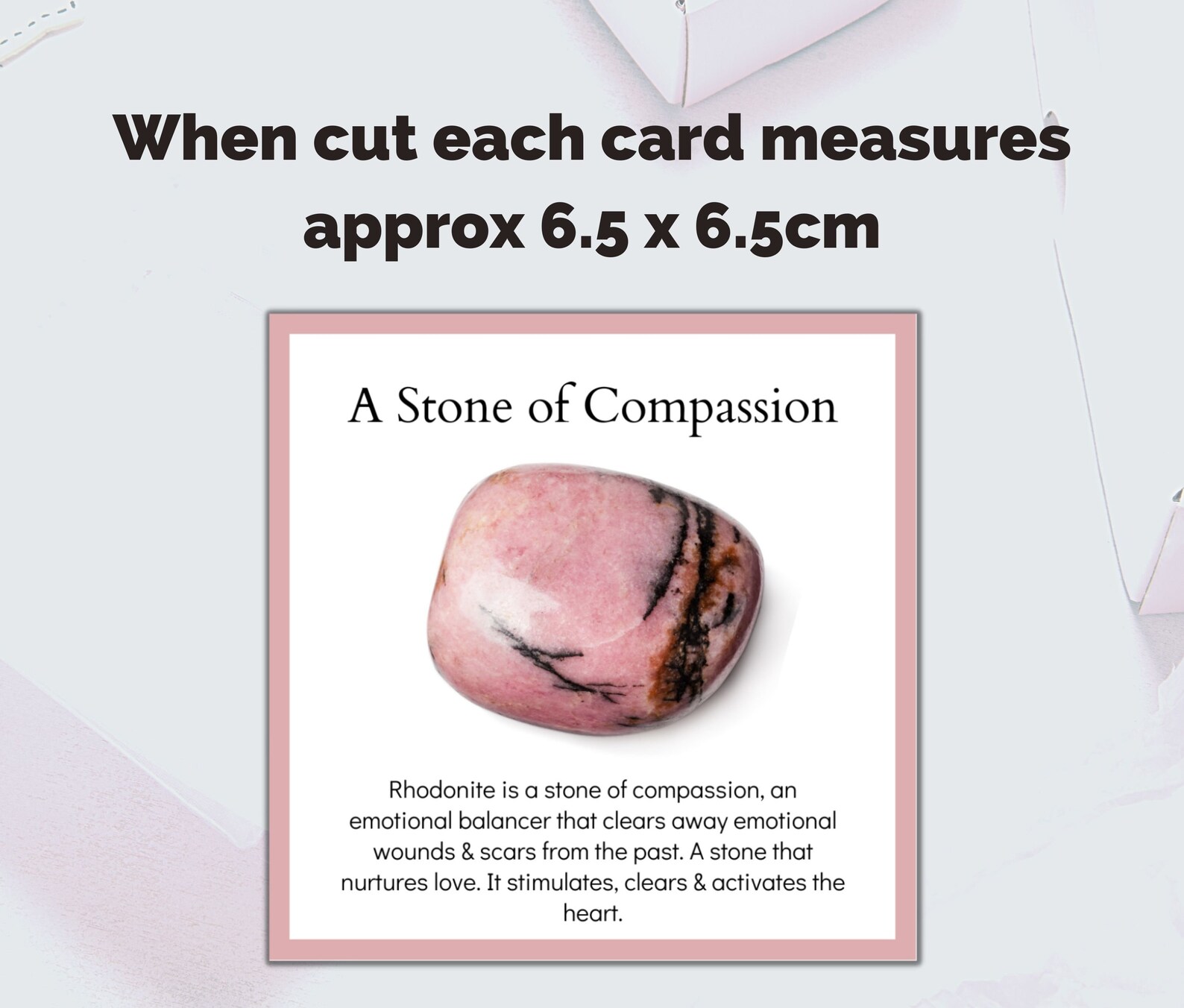 Printable Gemstone Info Cards for Sellers. 48 Crystals With - Etsy UK