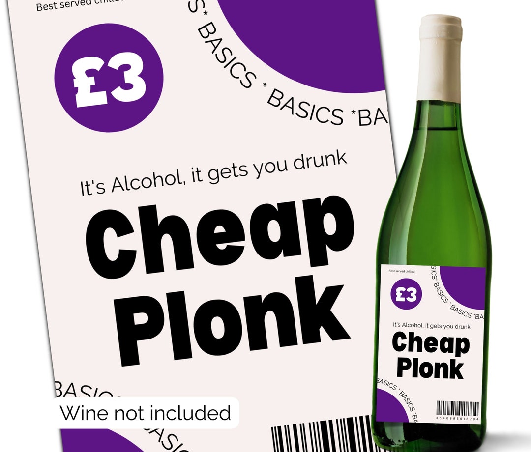 Funny Wine Bottle Label Printable Fun Novelty Gift Idea Great Last ...