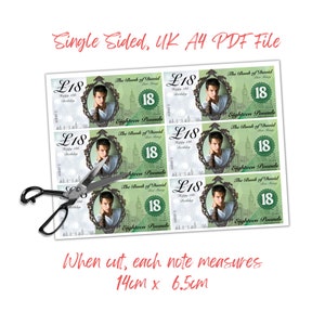 Personalised Birthday Money, Face on Money, Printable Funny Bank Notes ...