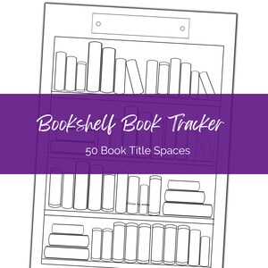 Bookshelf Book Tracker Template Printable Reading Log Keep Track of the ...