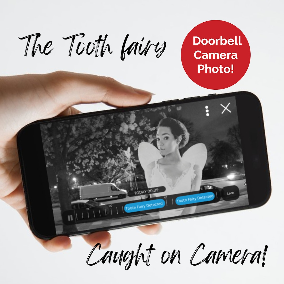Tooth Fairy Doorbell Camera Photo: Personalized Proof (PNG Download) - Etsy