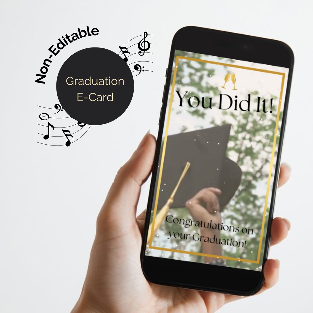 Graduation Ecard Animated Video With Cheering Sound, Congratulations on ...