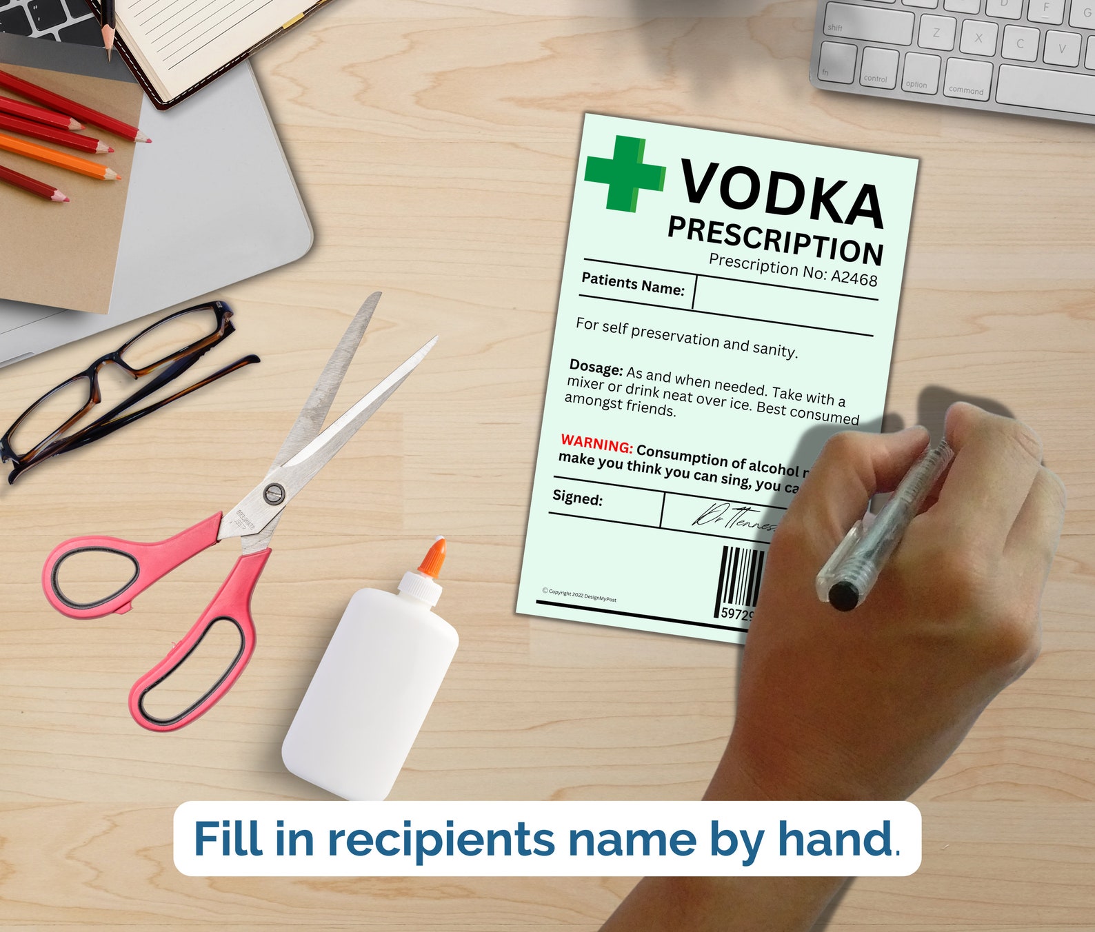 Vodka Prescription Label. Printable Novelty Gift. Funny Gift. - Etsy UK