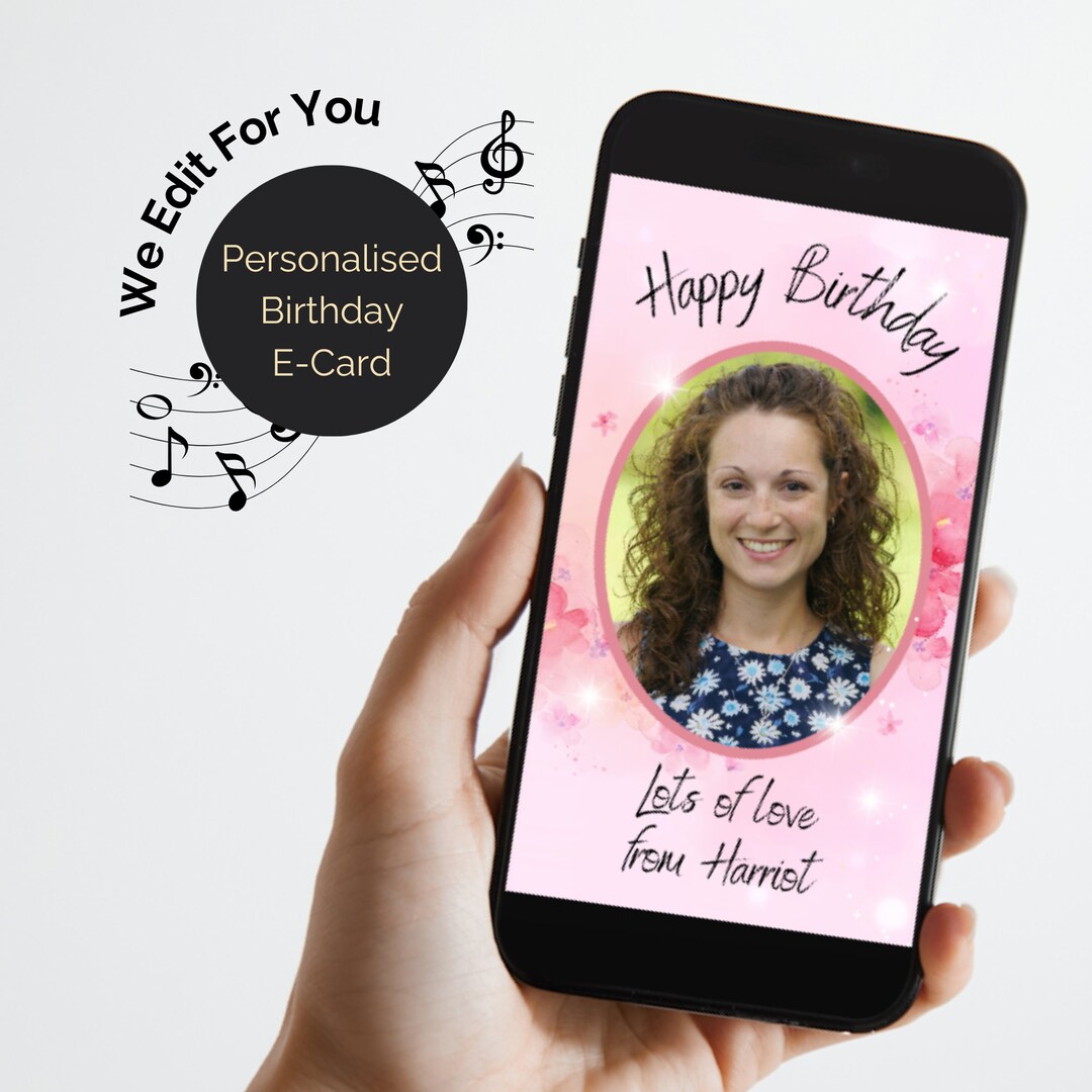 Personalised Happy Birthday Animated Card With Audio. Digital ...