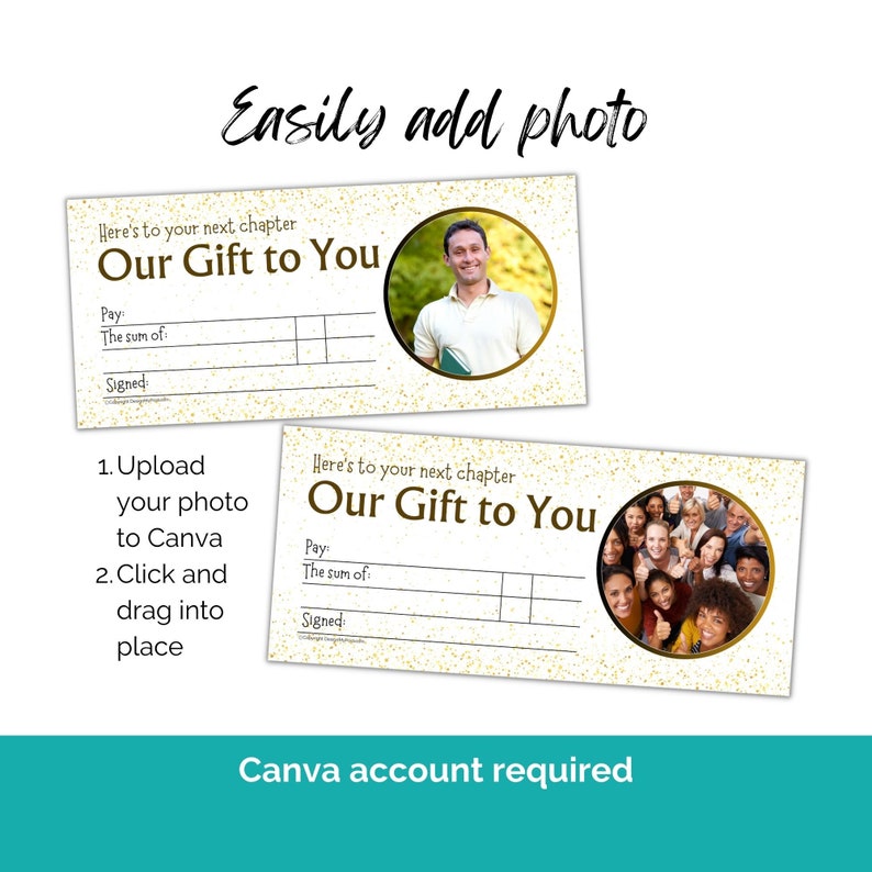 Gift Cheque 'our Gift to You'. Print at Home Gift Cheque Template. Add ...