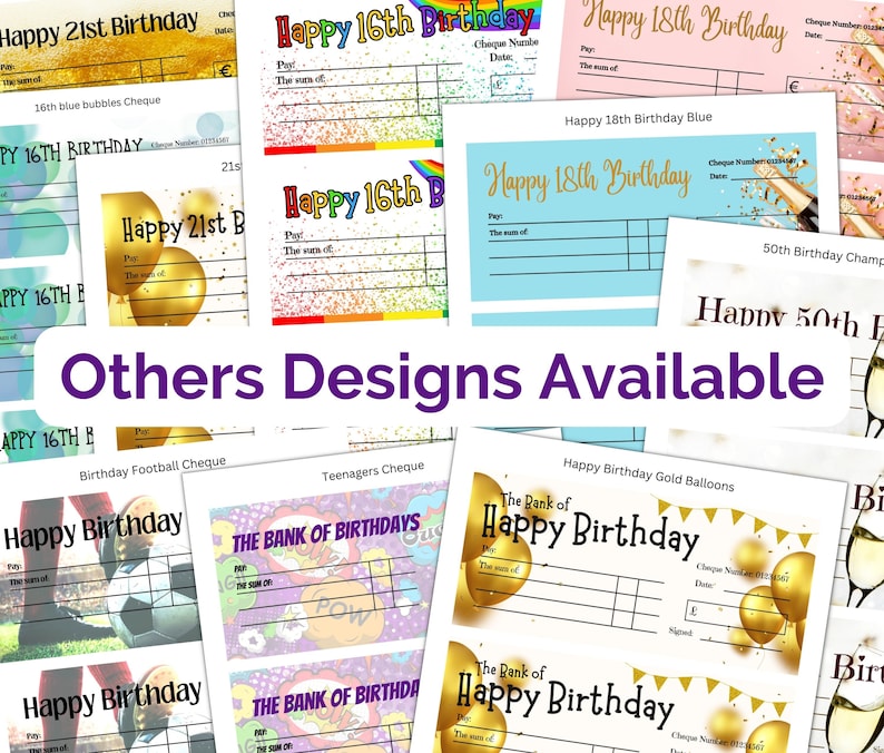 Bank of Mum and Dad Birthday Cheque. Gifting Cheque Template - Etsy ...