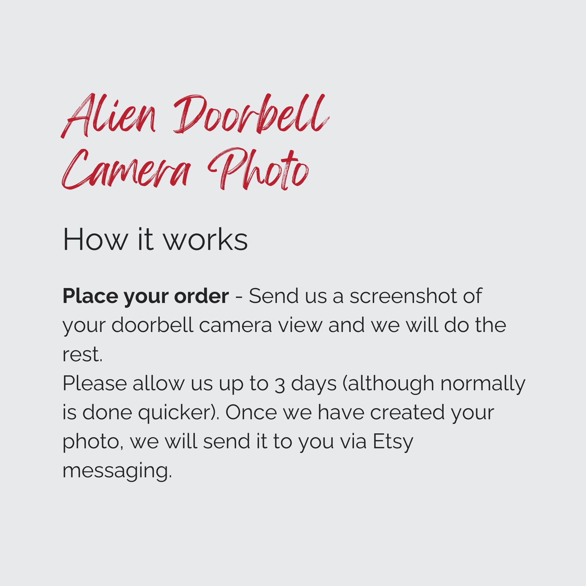 Alien Caught on Camera. Fantasy Character Photo Proof. Fake Doorbell ...