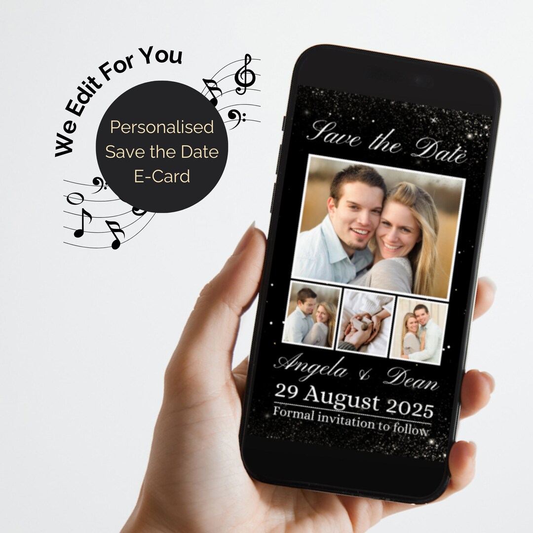 Save the Date Animated E Card With Church Bells Audio. Digital Video ...