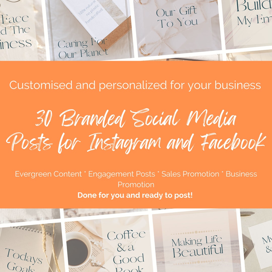 Branded Social Media Content for Instagram & Facebook. Custom-made ...