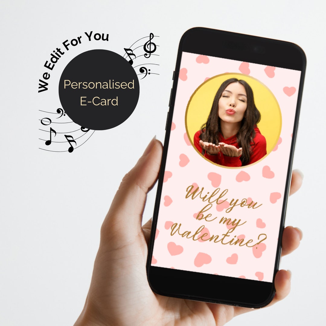 Valentines Digital E Card With Photo. Personalised Scratch to Reveal ...